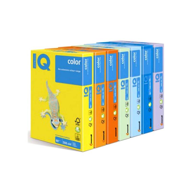 Hârtie color A4, (80 gr, 500 foi) IQ color – Bloknot.md