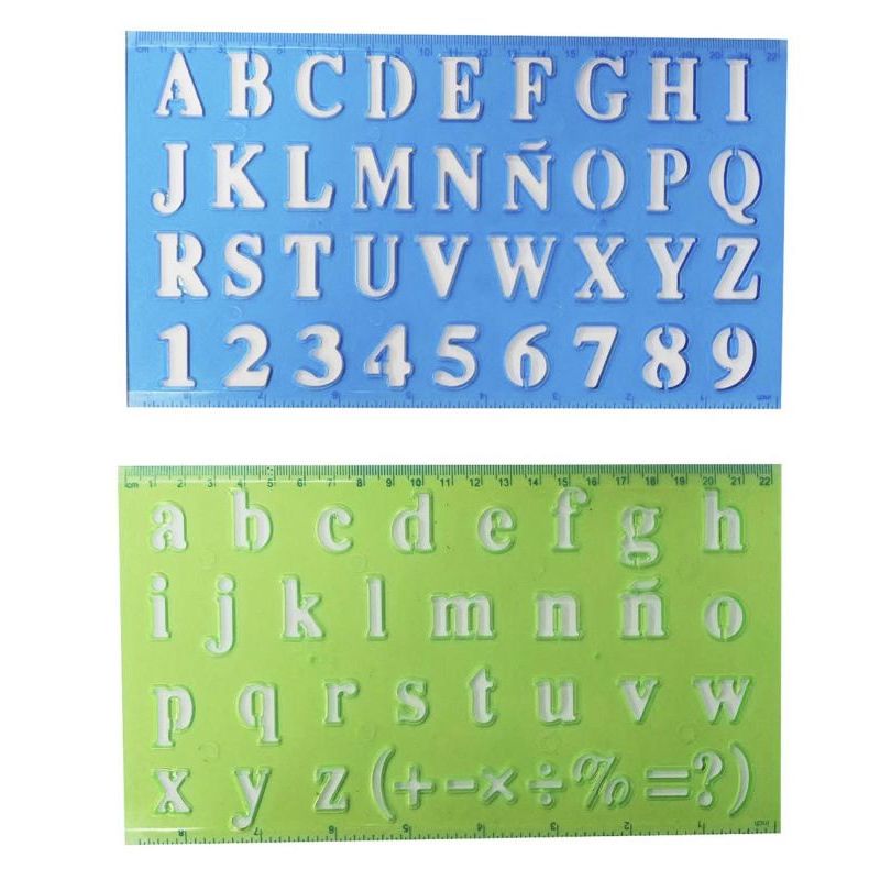 Trafaret litere mici/ mari 22cm – Bloknot.md